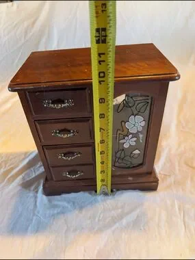 Vintage | Storage & Organization | 26 Vintage Brown Wooden Jewelry Box ...
